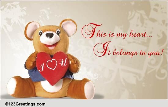A Cute Romantic Message! Free Heart to Heart eCards, Greeting Cards ...