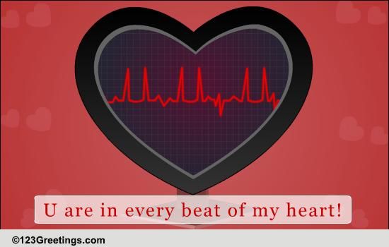 For The One Your Heart Beats For! Free Heart to Heart eCards | 123 ...