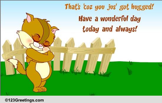 You Got Hugged! Free Hugs eCards, Greeting Cards | 123 Greetings