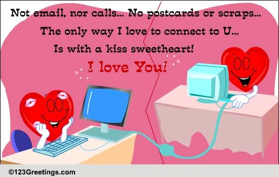 Kiss Connect! Free Kiss eCards, Greeting Cards | 123 Greetings