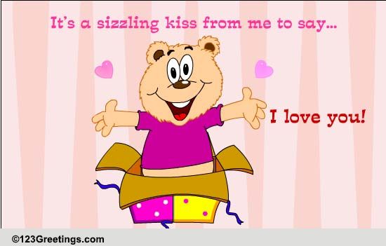 Sizzling Kiss! Free Kiss eCards, Greeting Cards | 123 Greetings