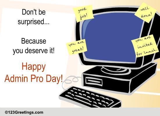 An Appreciation For Your Admin Pro. Free Appreciation eCards | 123 ...