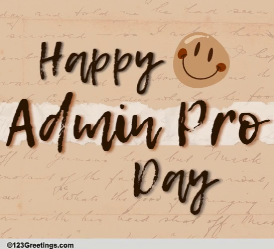Perfect Admin Pro Day Wishes Free Happy Administrative Professionals ...