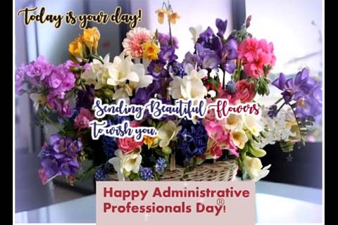 Sending Beautiful Flowers To... Free Administrative Professionals Week ...