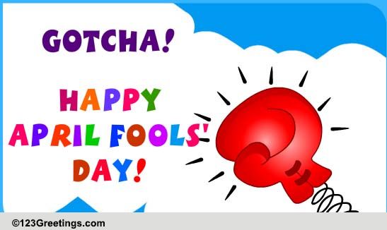 Punch The April Fool! Free Pranks eCards, Greeting Cards | 123 Greetings