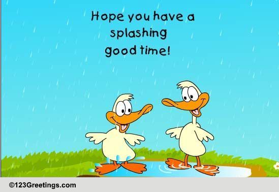 A Splashing Good Time! Free April Showers Day eCards, Greeting Cards ...