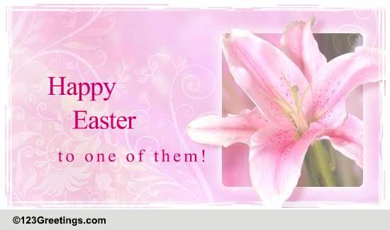 Happy Easter Wish! Free Flowers eCards, Greeting Cards | 123 Greetings