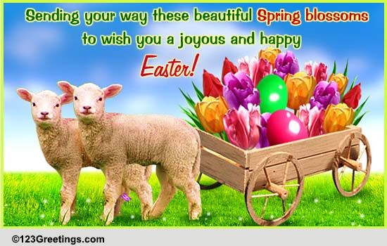 Spring Blossoms On Easter! Free Flowers eCards, Greeting Cards | 123 ...