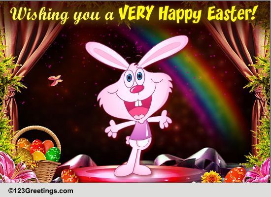 Cuddly Easter Bunny Hugs! Free Happy Easter eCards, Greeting Cards ...