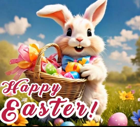 Basket Full Of Love Laughter... Free Happy Easter eCards, Greeting ...