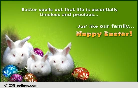 Family Easter Wish! Free Family eCards, Greeting Cards | 123 Greetings