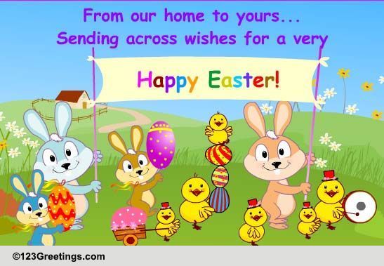 Easter Wishes Parade! Free Family eCards, Greeting Cards | 123 Greetings