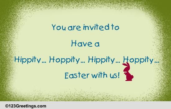 Easter Invitation! Free Invitations eCards, Greeting Cards | 123 Greetings