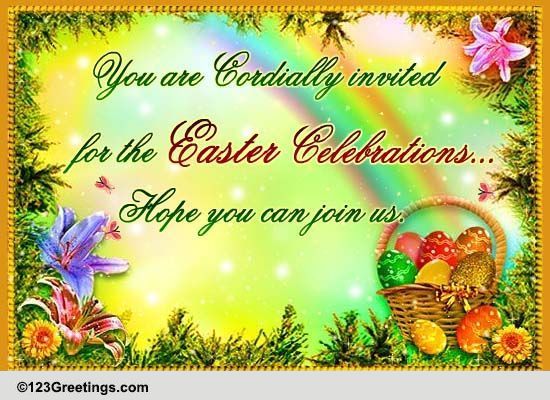 Special Easter Invitation. Free Invitations eCards, Greeting Cards ...