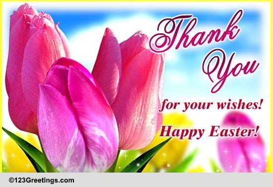 Easter Thank You Cards, Free Easter Thank You Wishes, Greeting Cards ...