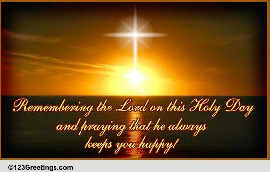 Remembering Him On Good Friday... Free Good Friday eCards | 123 Greetings