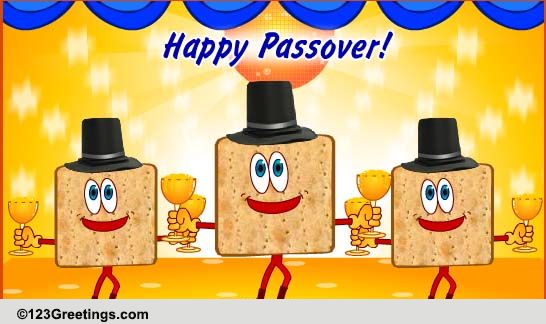 Passover Matzo Dance! Free Happy Passover eCards, Greeting Cards | 123 ...