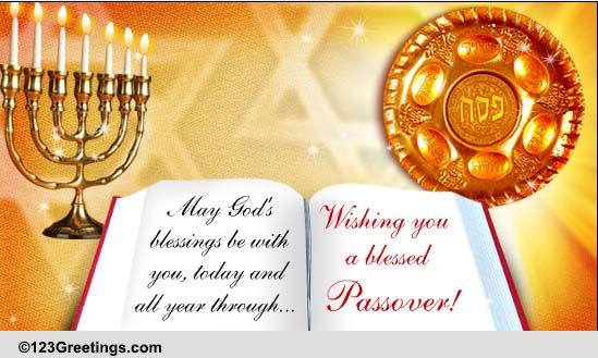 God's Blessings On Passover... Free Religious eCards, Greeting Cards ...