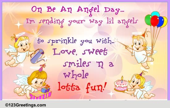 Little Angels For You... Free Be an Angel Day eCards, Greeting Cards ...