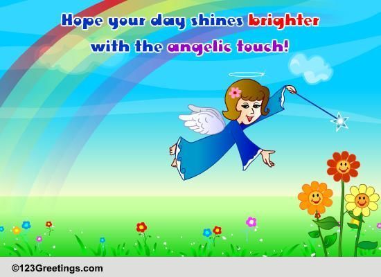 A Cute Wish On Be An Angel Day. Free Be an Angel Day eCards | 123 Greetings