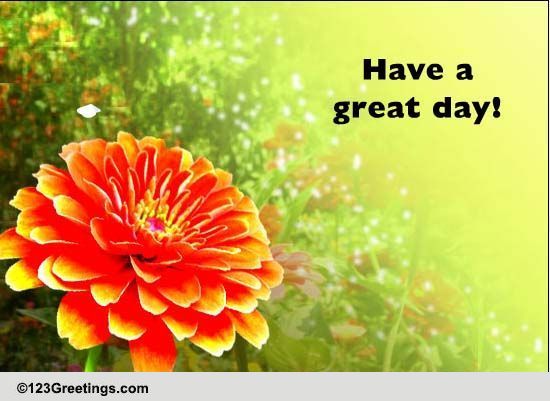 Have A Great Day! Free August Flowers eCards, Greeting Cards | 123 ...