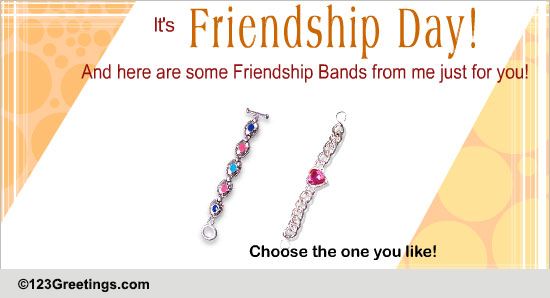 Friendship Bands Just For You... Free Friendship Band eCards | 123 ...