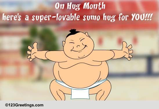 Lots Of Hugs On Hug Month! Free Hug Month eCards, Greeting Cards | 123 ...