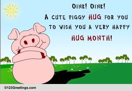 Cute Hugs Coming Your Way! Free Hug Month eCards, Greeting Cards | 123 ...