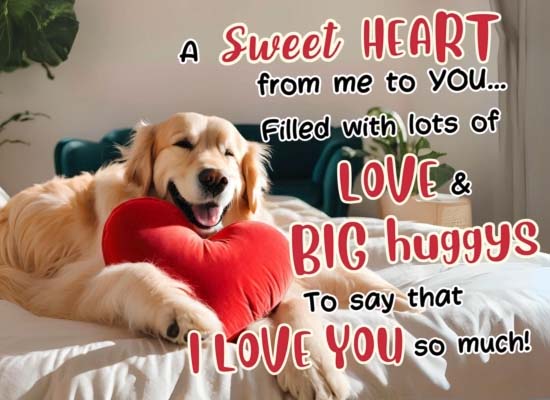 A Sweet Heart From Me To You Free Hug Your Sweetheart Day eCards | 123 ...