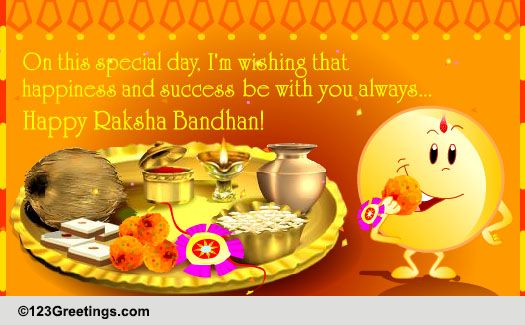 Happy Raksha Bandhan Cards, Free Happy Raksha Bandhan Wishes | 123 ...