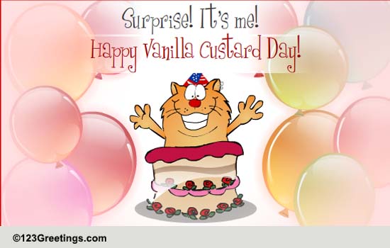 Vanilla Custard Day Cards, Free Vanilla Custard Day Wishes | 123 Greetings