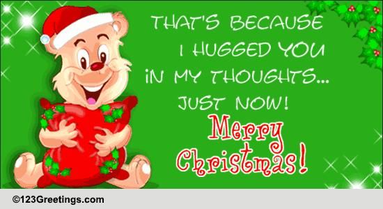A Cozy Christmas Present... Free Hugs eCards, Greeting Cards | 123 ...