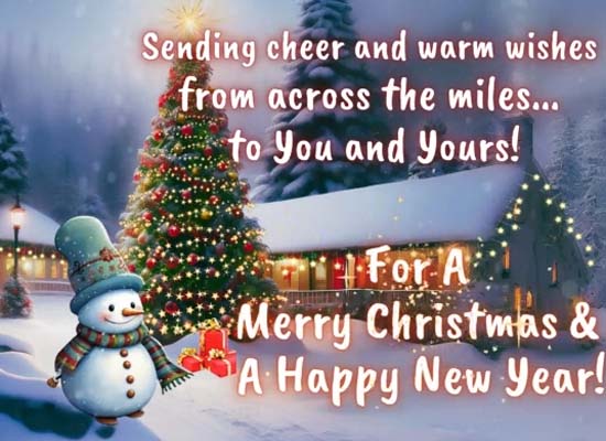 Cheer And Warm Wishes! Free Christmas Wishes eCards, Greeting Cards ...