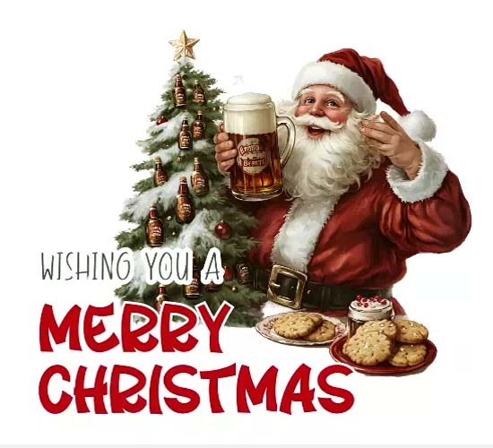 A Christmas Full Of Beer! Free Merry Christmas Wishes eCards | 123 ...