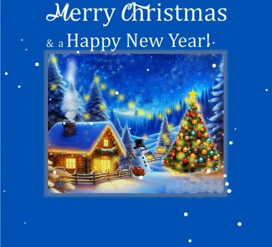 Merry christmas and new year wishes store