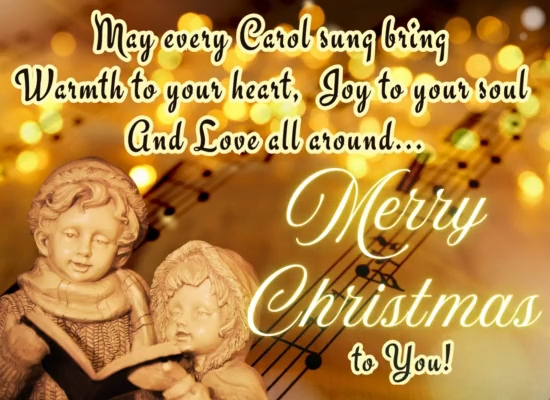 Caroling Your Way To Christmas. Free Christmas Carol Day eCards | 123 ...