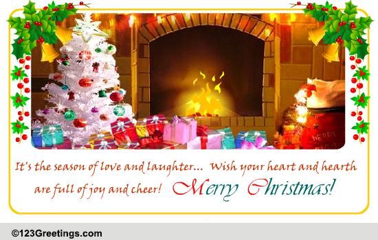 Joy And Good Cheer... Free English eCards, Greeting Cards | 123 Greetings