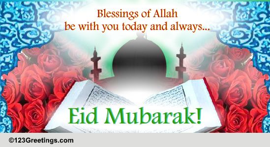 Blessings Of Allah... Free Spirit of Eid eCards, Greeting Cards | 123 ...