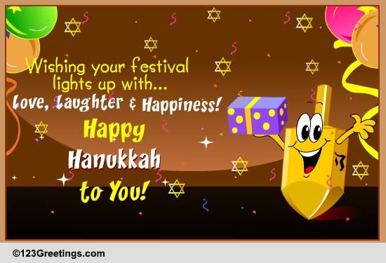 Love, Laughter, Happiness On Hanukkah! Free Happy Hanukkah eCards | 123 ...