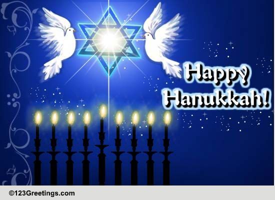 Happy Hanukkah... Peace And Joy. Free Religious Blessings eCards | 123 ...