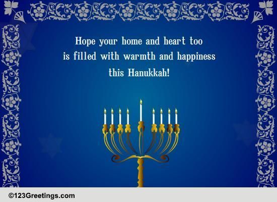 Hanukkah Thank You Cards, Free Hanukkah Thank You Wishes, Greeting ...