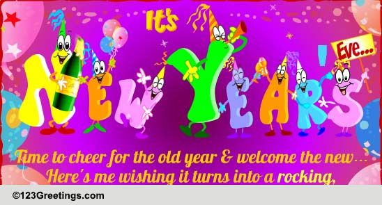 Rocking, Sparkling 'N Happy New Year! Free New Year's Eve eCards | 123 ...