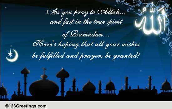 True Spirit Of Ramadan. Free Spirit of Ramadan eCards, Greeting Cards ...