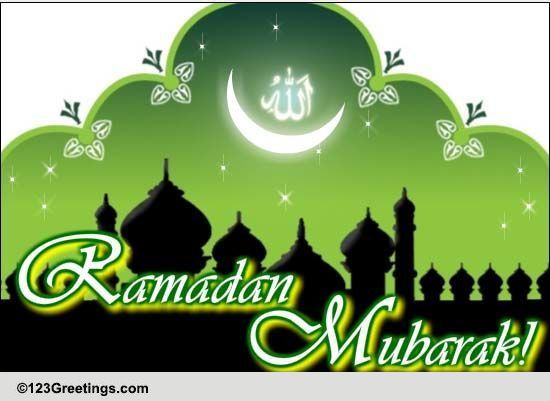 Allah's Blessings On Ramadan. Free Ramadan Mubarak eCards | 123 Greetings
