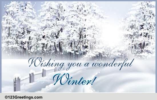 A Wonderful Winter! Free Friends & Family eCards, Greeting Cards | 123 ...
