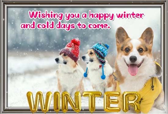 A Cute Winter Message For You. Free Friends & Family eCards | 123 Greetings