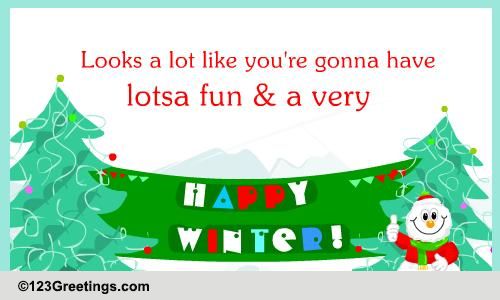 Snowflake Catching Game... Free Cool Fun eCards, Greeting Cards | 123 ...