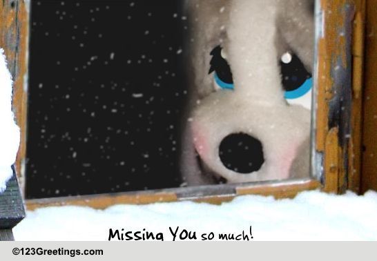 Missing You So Much On Winter! Free Miss You eCards, Greeting Cards ...