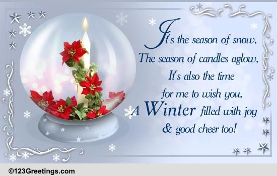 Joy And Good Cheer... Free Specials eCards, Greeting Cards | 123 Greetings