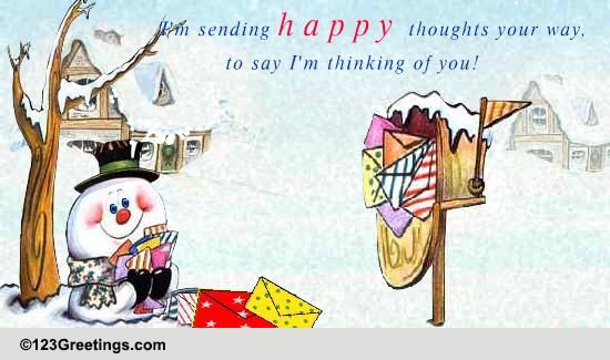 Thinking Of U... Free Happy Winter eCards, Greeting Cards | 123 Greetings
